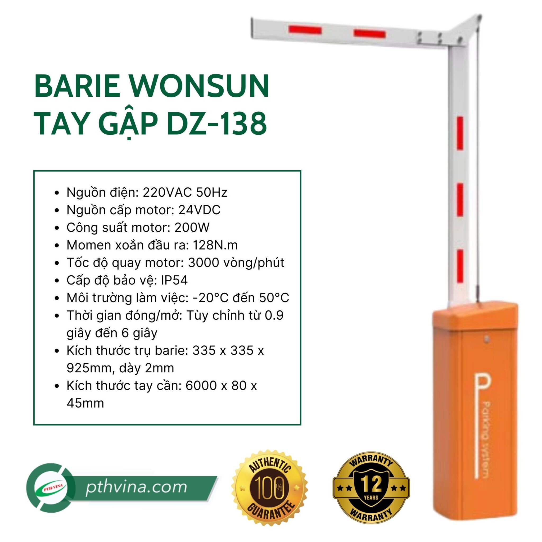 Tổng Kho Barie Tự Động [2026] – Hàng Sẵn, Giá Gốc PTH VINA